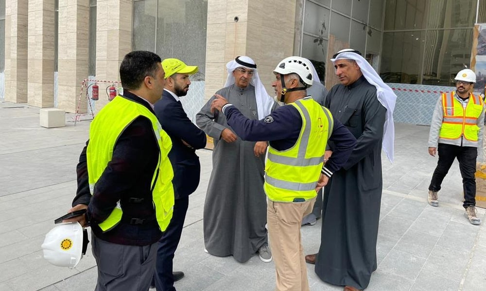 وزير العدل يقوم بجولة تفقدية لمبنى قصر العدل الجديد - كويت نيوز